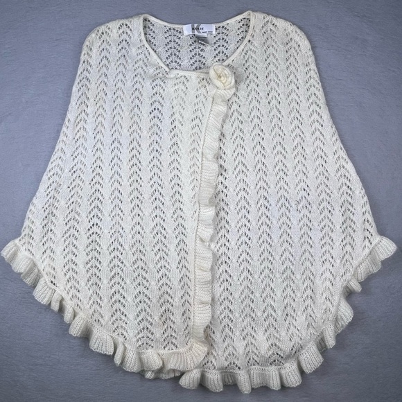KIKIT | Sweaters | Vintage Y2k Kikit Womens Hand Knit Poncho Sweater ...
